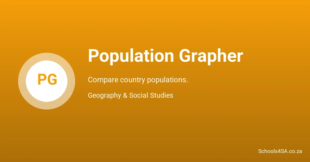 Population Grapher - Geography & Social Studies | Schools4SA