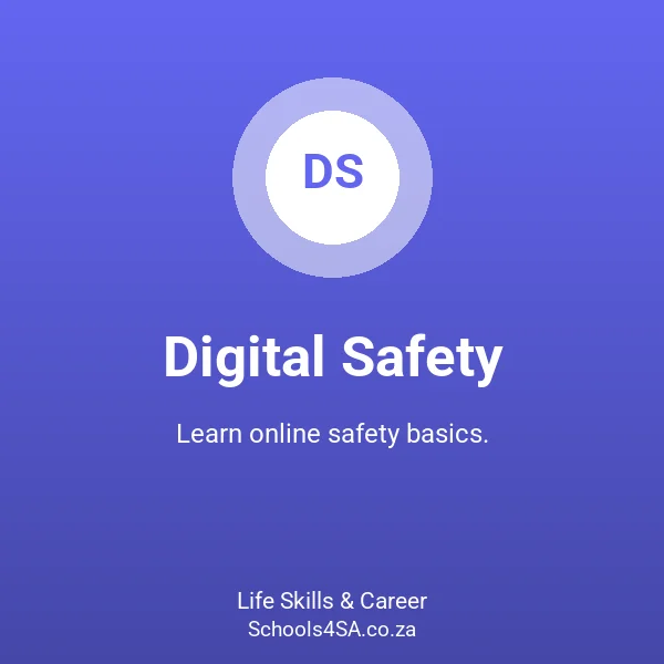 Digital Safety - Life Skills & Career | Schools4SA